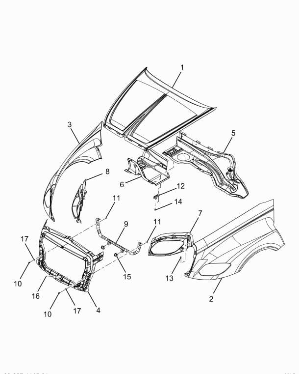 Part/Nr: 4036099C99 - Manufactured by International® Hood, 125BBC