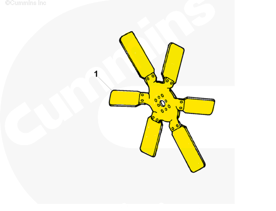 OEM Cummins Onan® - Part Number: 3914277 - Engine Cooling Fan