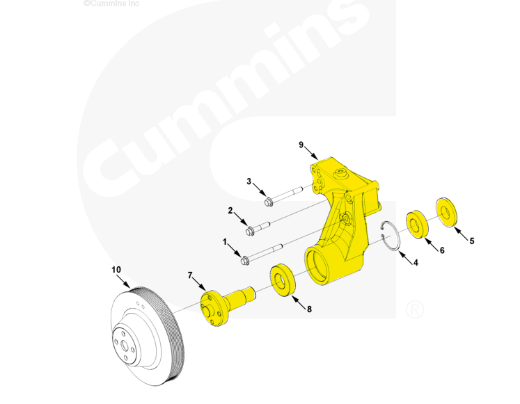 Part/Nr: 5295979 - Manufactured by Cummins Onan® Fan Support