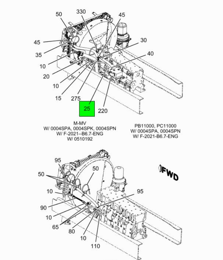 4181762C3 | Genuine Navistar International® Tube, ISB Copper Outlet Pi