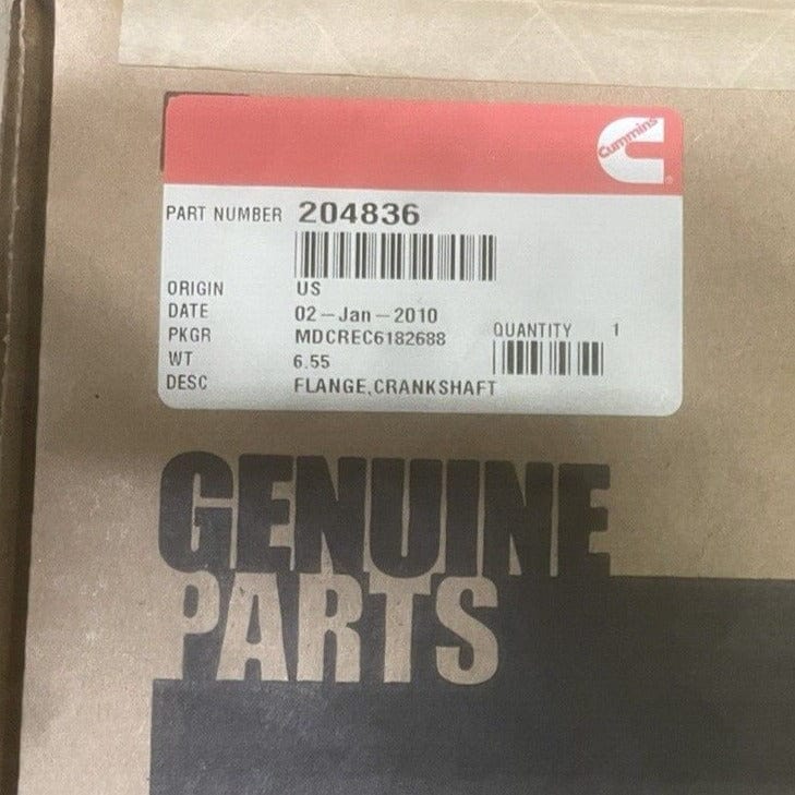 P/N: 204836 | Genuine Cummins® Flange, Crankshaf