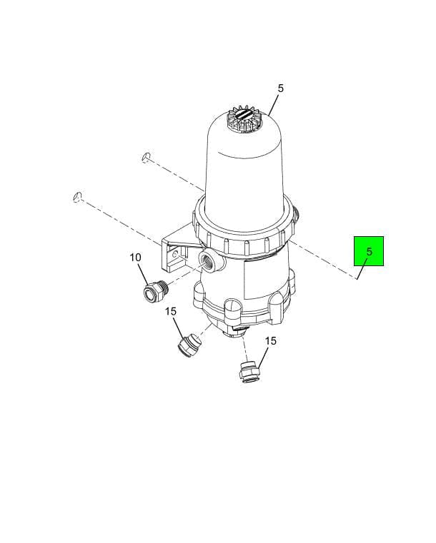 Genuine International® Fuel Filter Davco 382 25MIC - 3698218C93