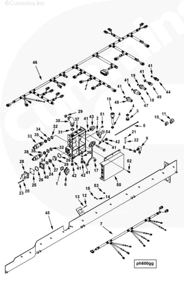 P/N: 3171349 | Genuine Cummins® Wiring Harness For QSK60 CM2150 MCRS